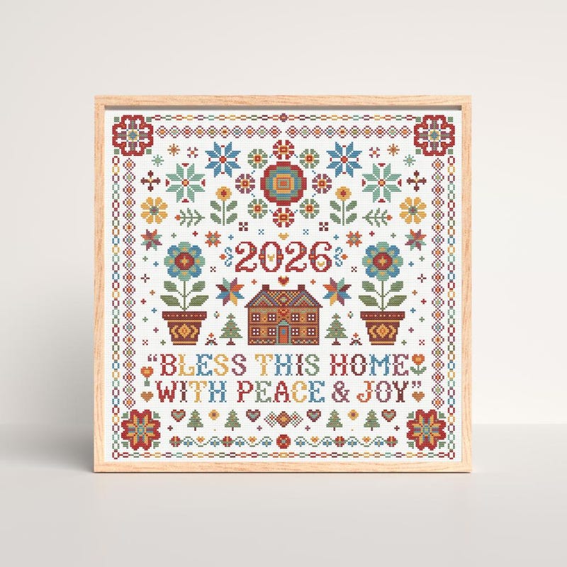 Cross Stitch 2026 Calendar - Etsy Canada