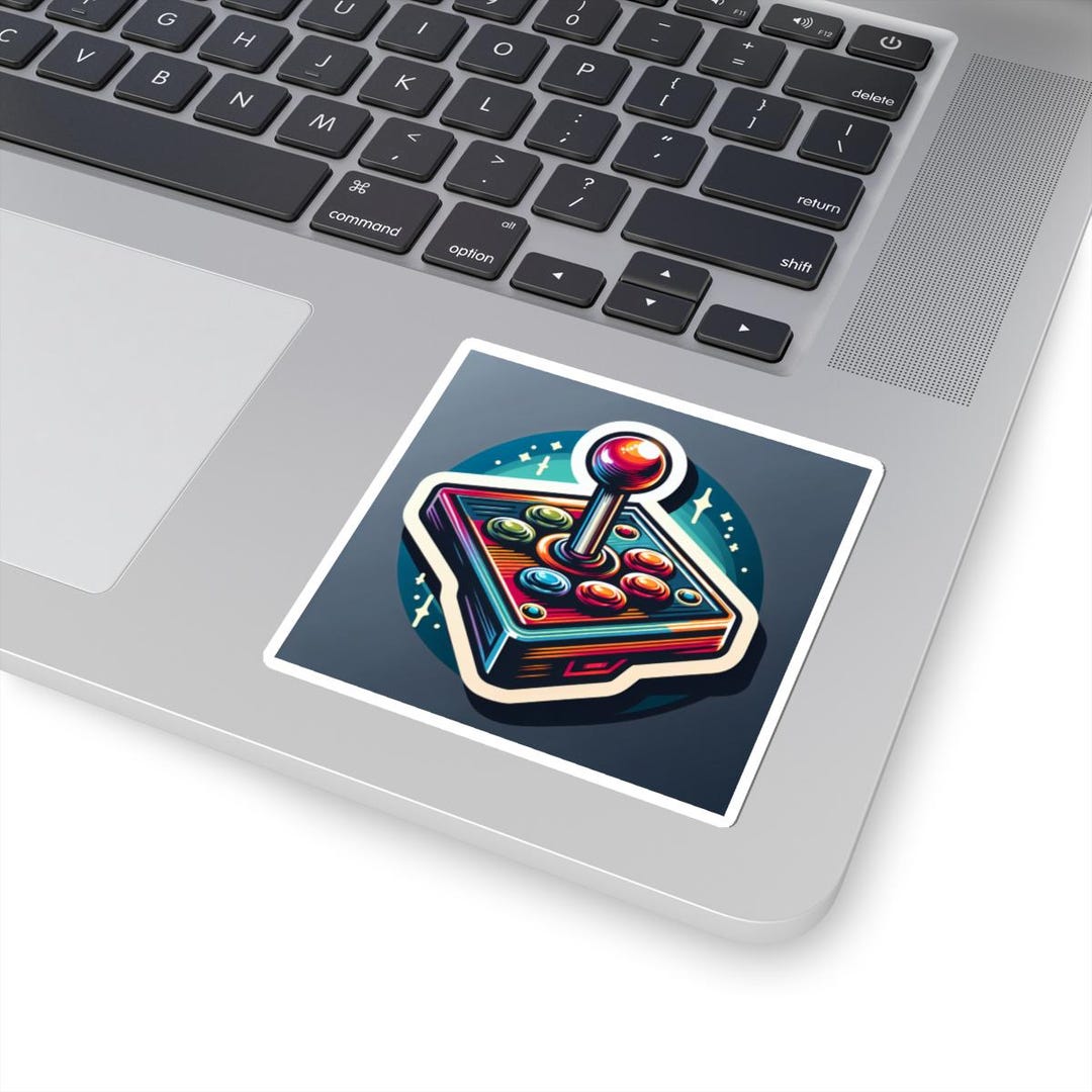 Retro Arcade Stick Kiss-cut Stickers: Gaming Decor - Etsy