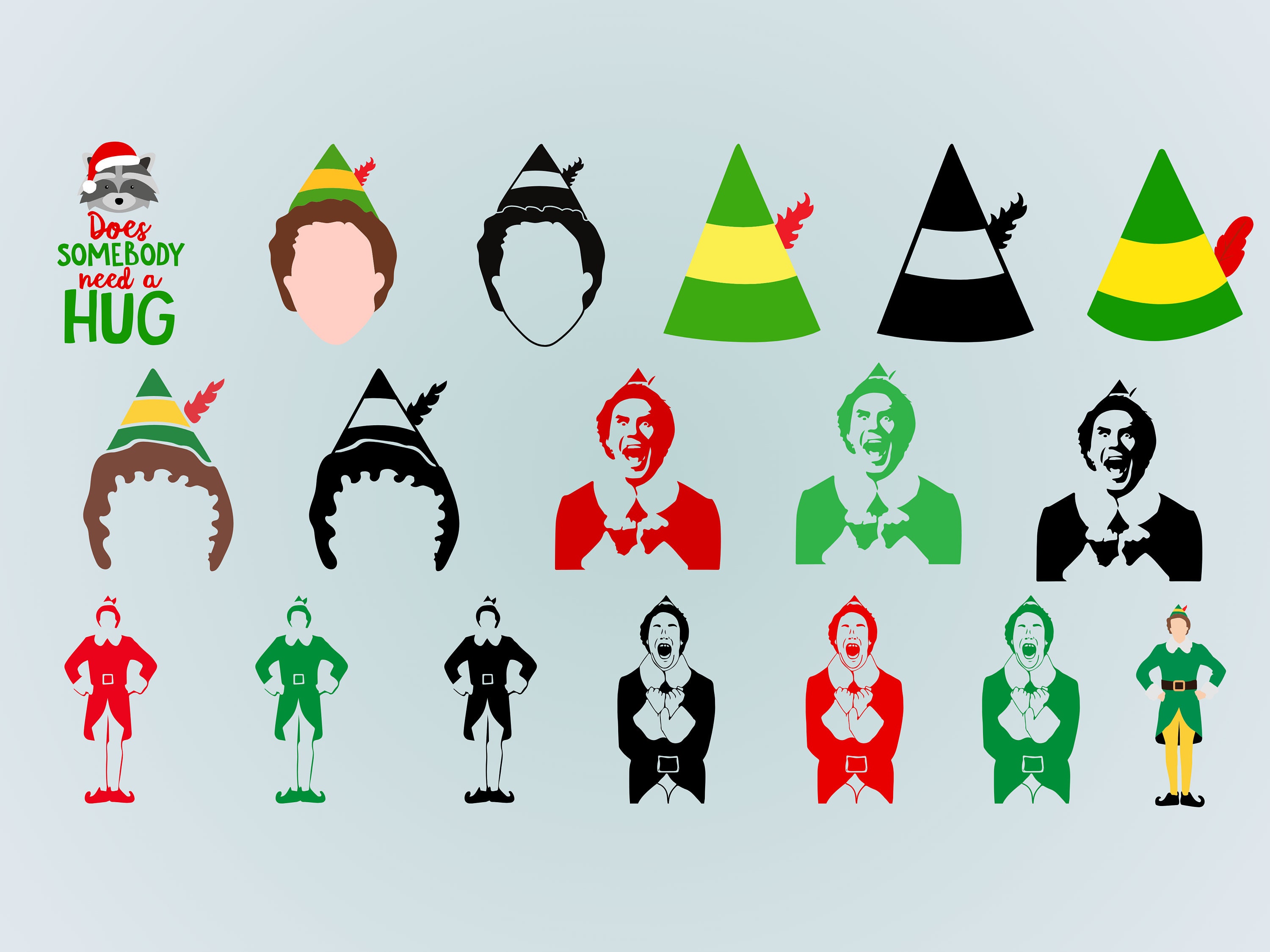 Christmas Svg Bundle Buddy the Elf Svg, Mega Bundle Layered Design ...
