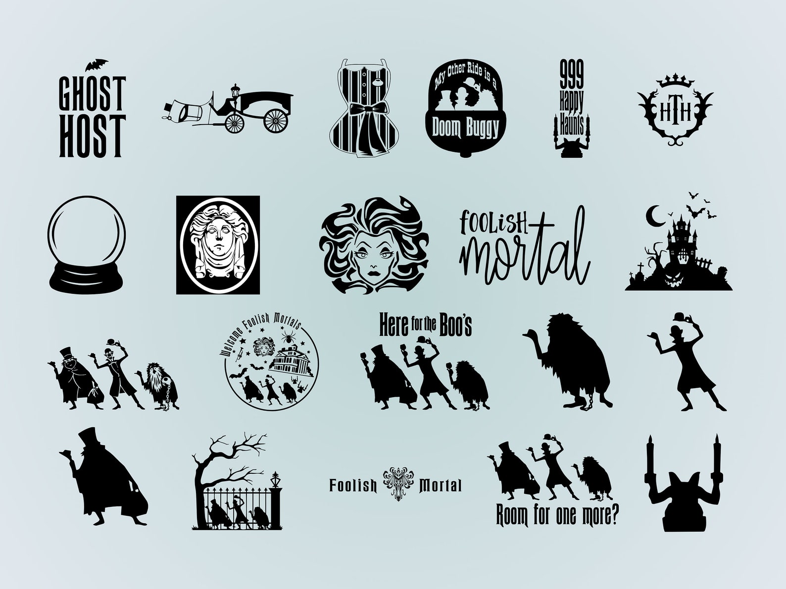 Haunted Mansion SVG Haunted Mansion SVG Bundle Haunted Mansion Layered ...