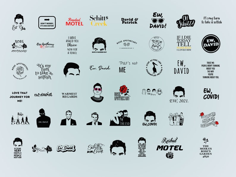 Ew David Svg Bundle, Schitts Creek Svg for Cricut, Schitts Creek Png ...