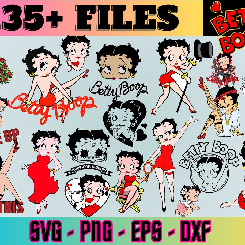 Betty Boop Svg - Etsy