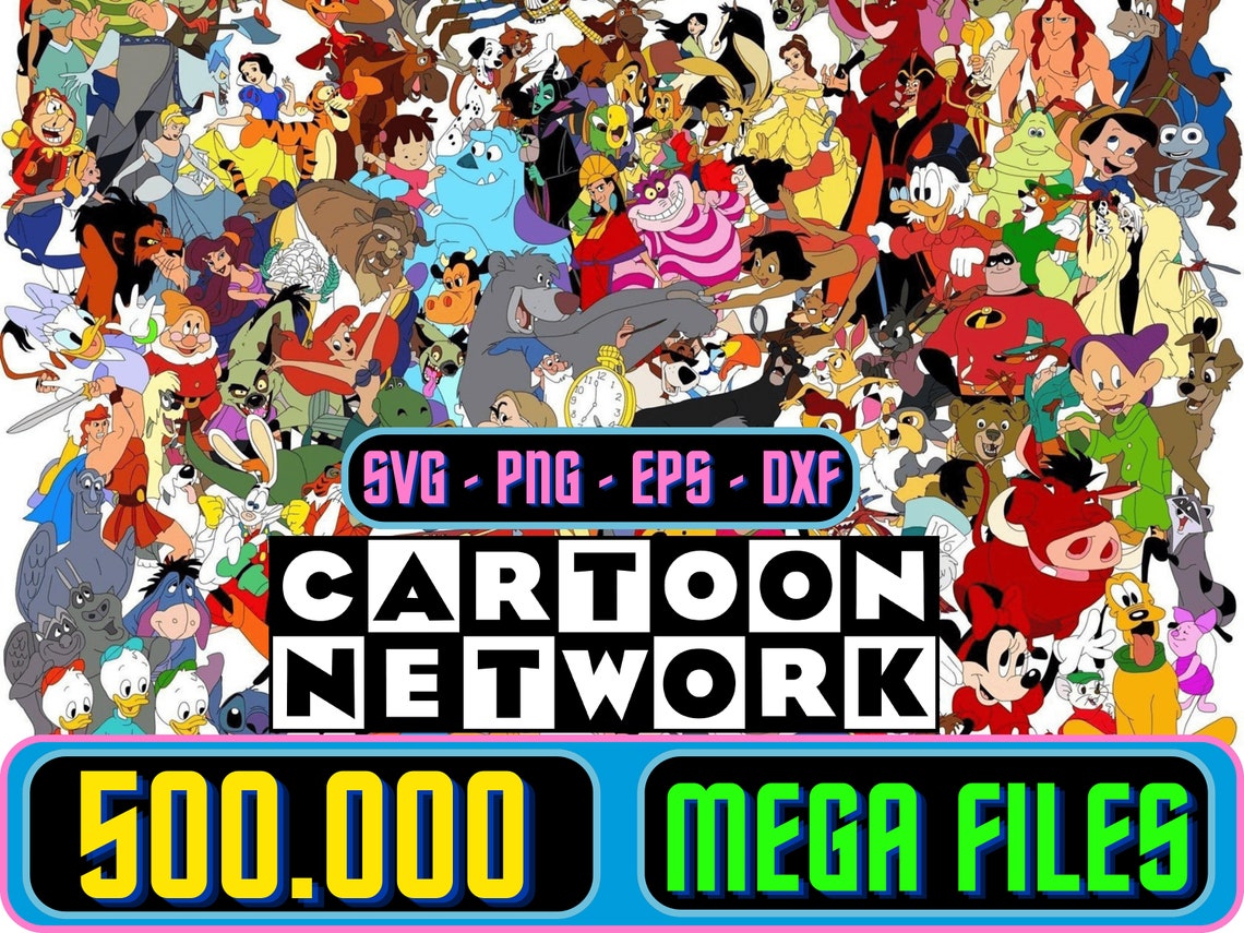 MEGA Cartoon Mega Svg, Paquete svg Cartoon Network de los años 90 ...