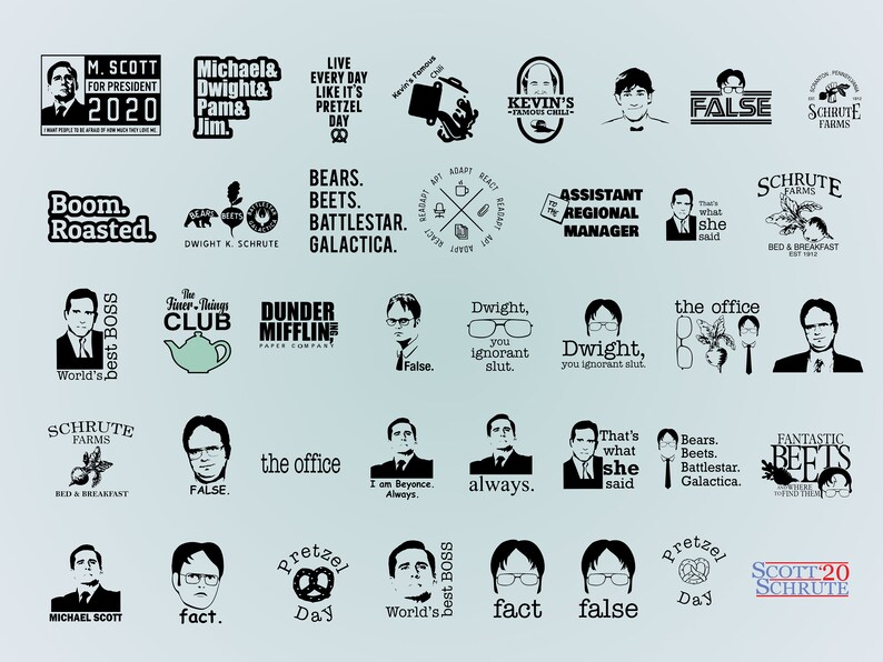 The Office SVG, the Office Svg Files for Cricut, the Office Tv Show ...