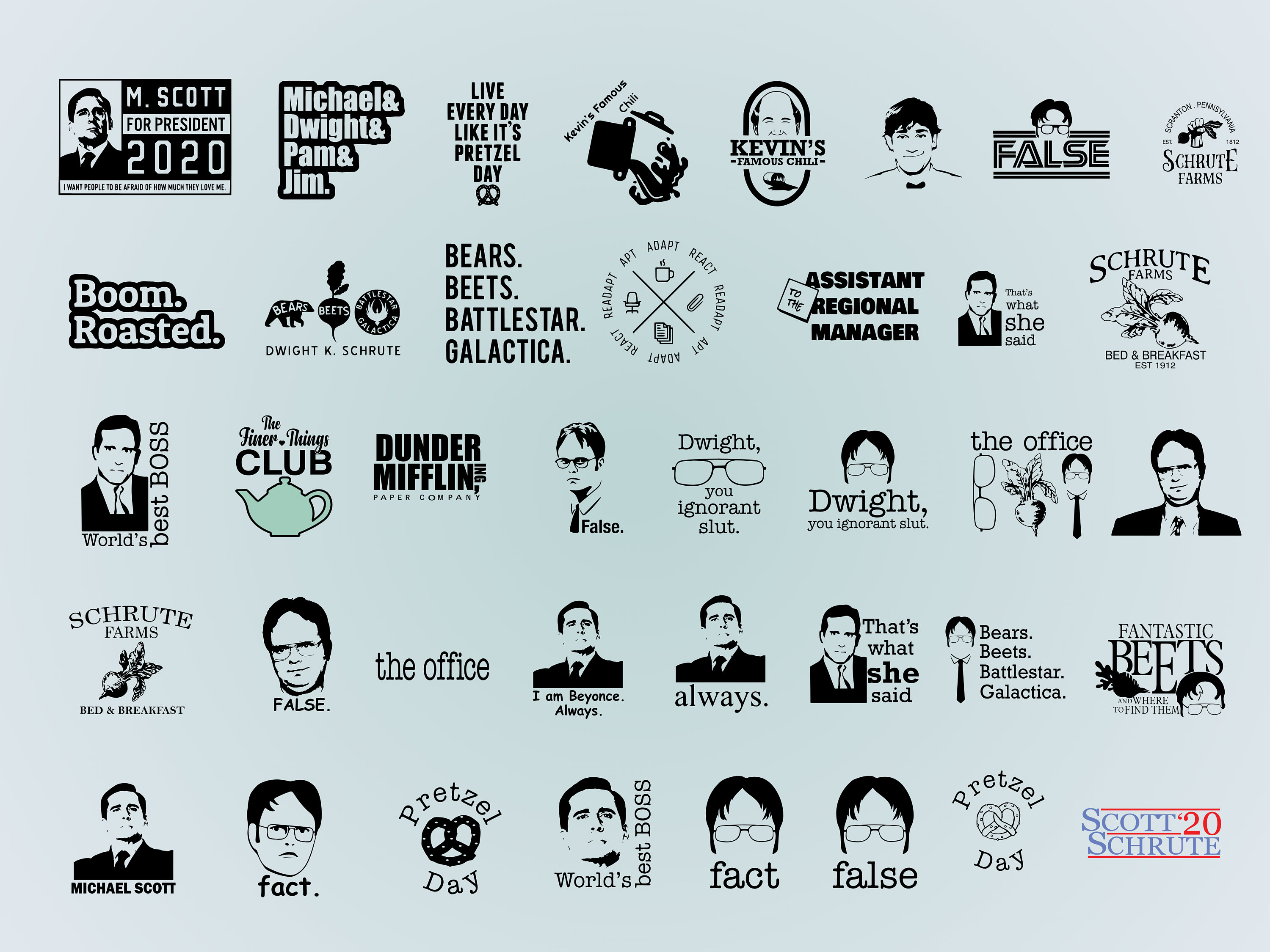 The Office SVG, the Office Svg Files for Cricut, the Office Tv Show ...