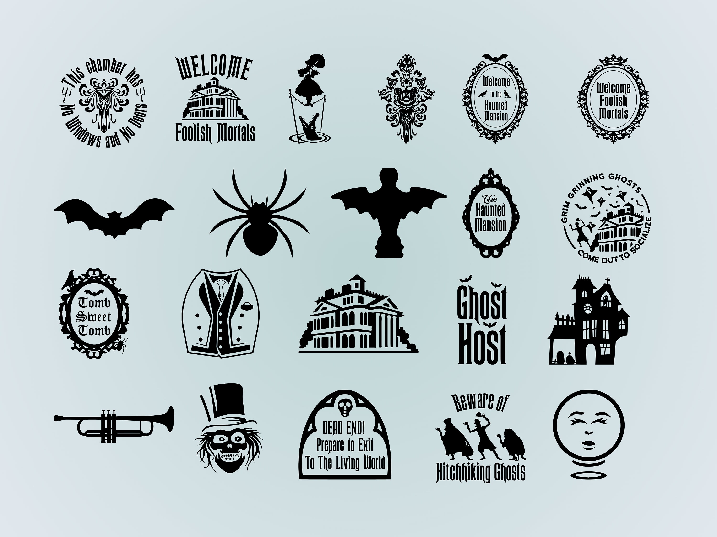 Haunted Mansion SVG Haunted Mansion SVG Bundle Haunted Mansion Layered ...