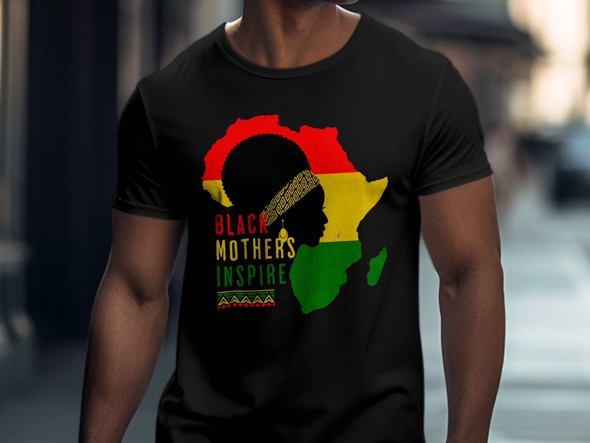 African Inspired T-shirt, Black Mothers Inspire Graphic Tee ...