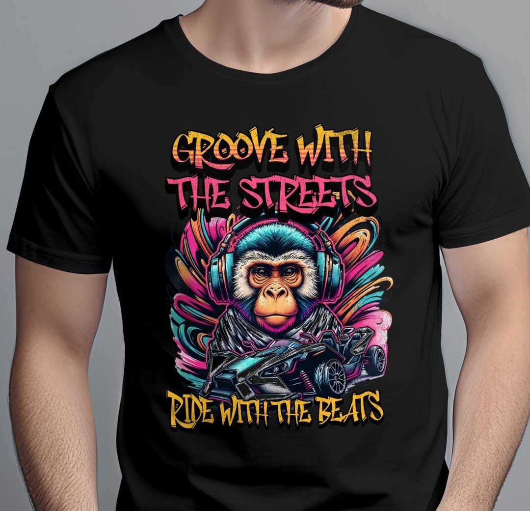 Groove With the Streets T-shirt, Ride With the Beats T-shirt, Funky ...