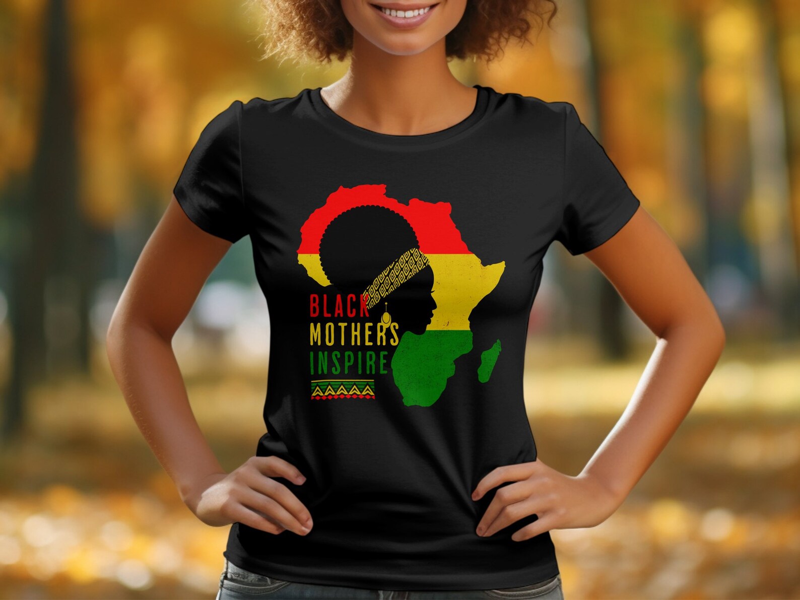 African Inspired T-shirt, Black Mothers Inspire Graphic Tee ...