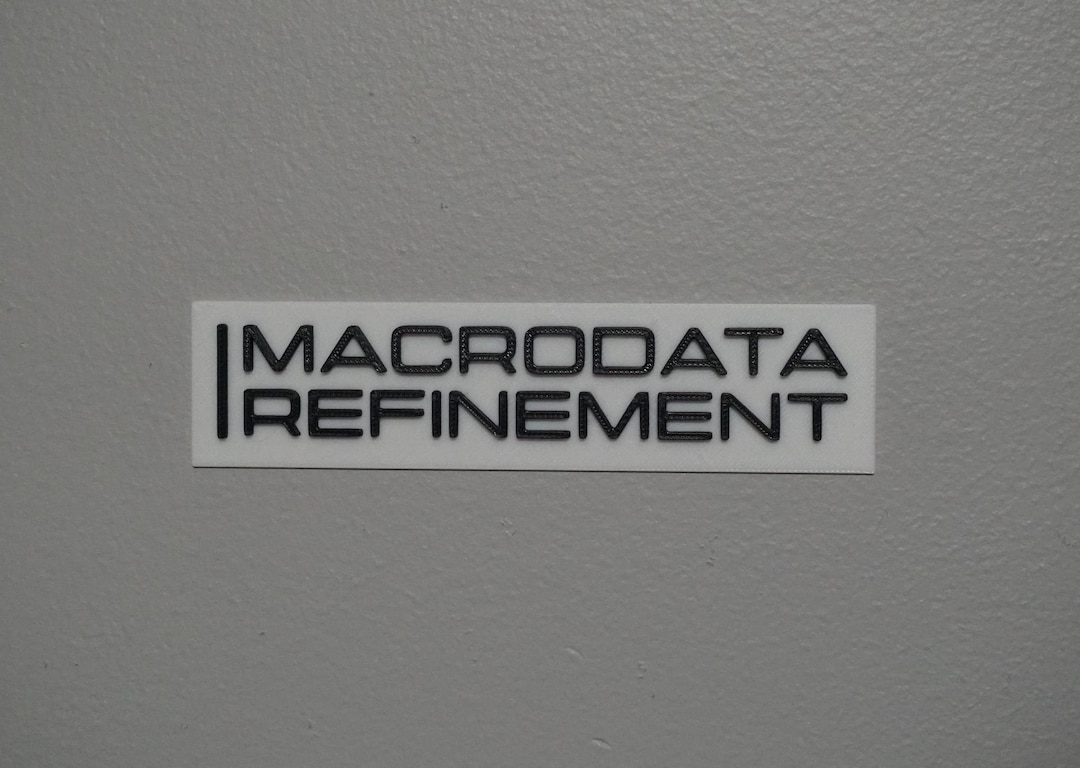 Macrodata Refinement Severance Sign 3D Printed Apple TV Show - Etsy