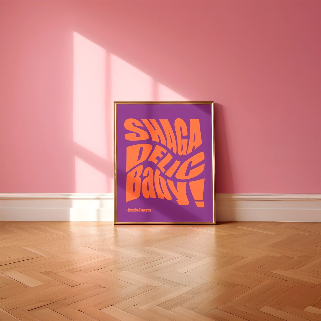 Austin Powers Wall Decor Aesthetic Wall Art Room Decor Austin Powers ...