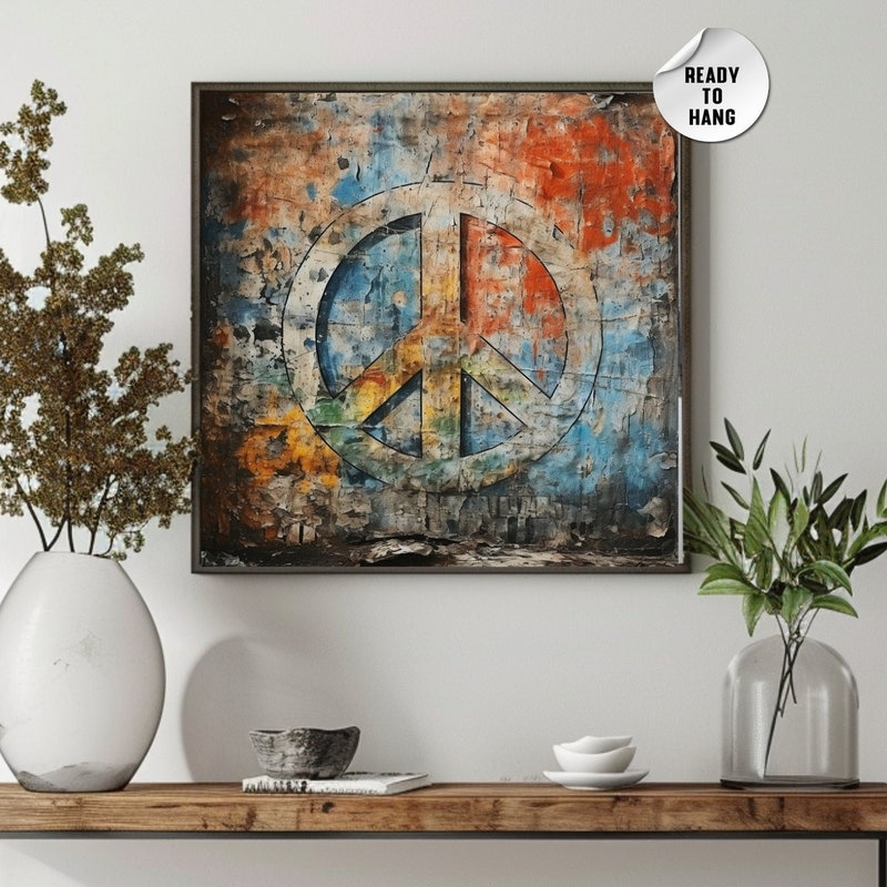 Peace Sign Poster - Etsy