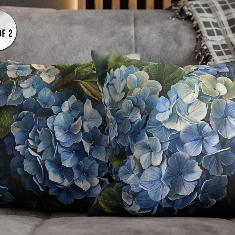 Hydrangea Pillow - Etsy