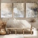 Modern Neutral Abstract Gallery Wall Art Set of 3 Neutral Nordic Canvas ...