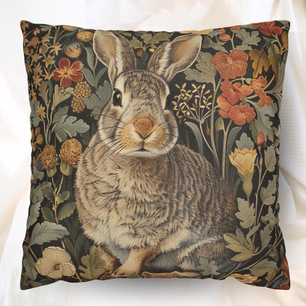 Rabbit Pillow - Etsy