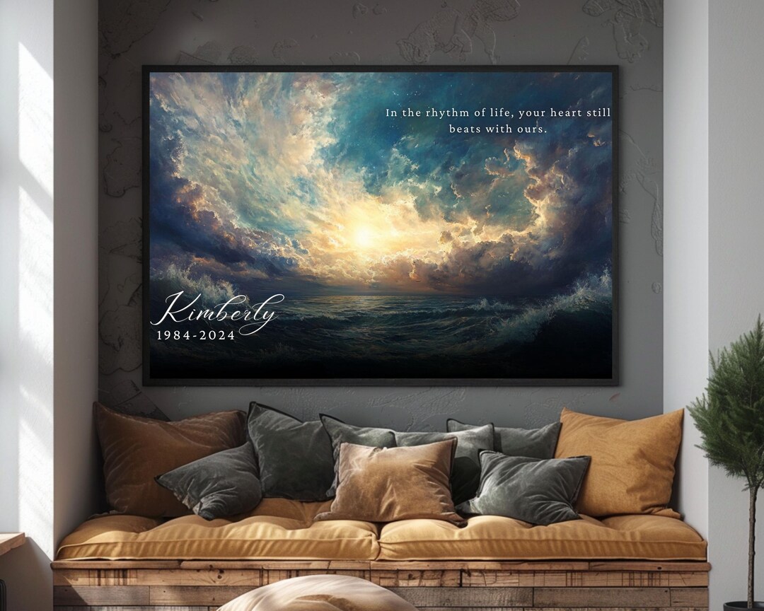 Personalized Custom Ethereal Memorial Remembrance Canvas Art Gift ...