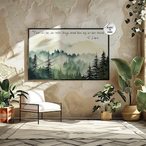 CS Lewis Quote Canvas Art, Inspirational Wall Art, Motivational Poster ...