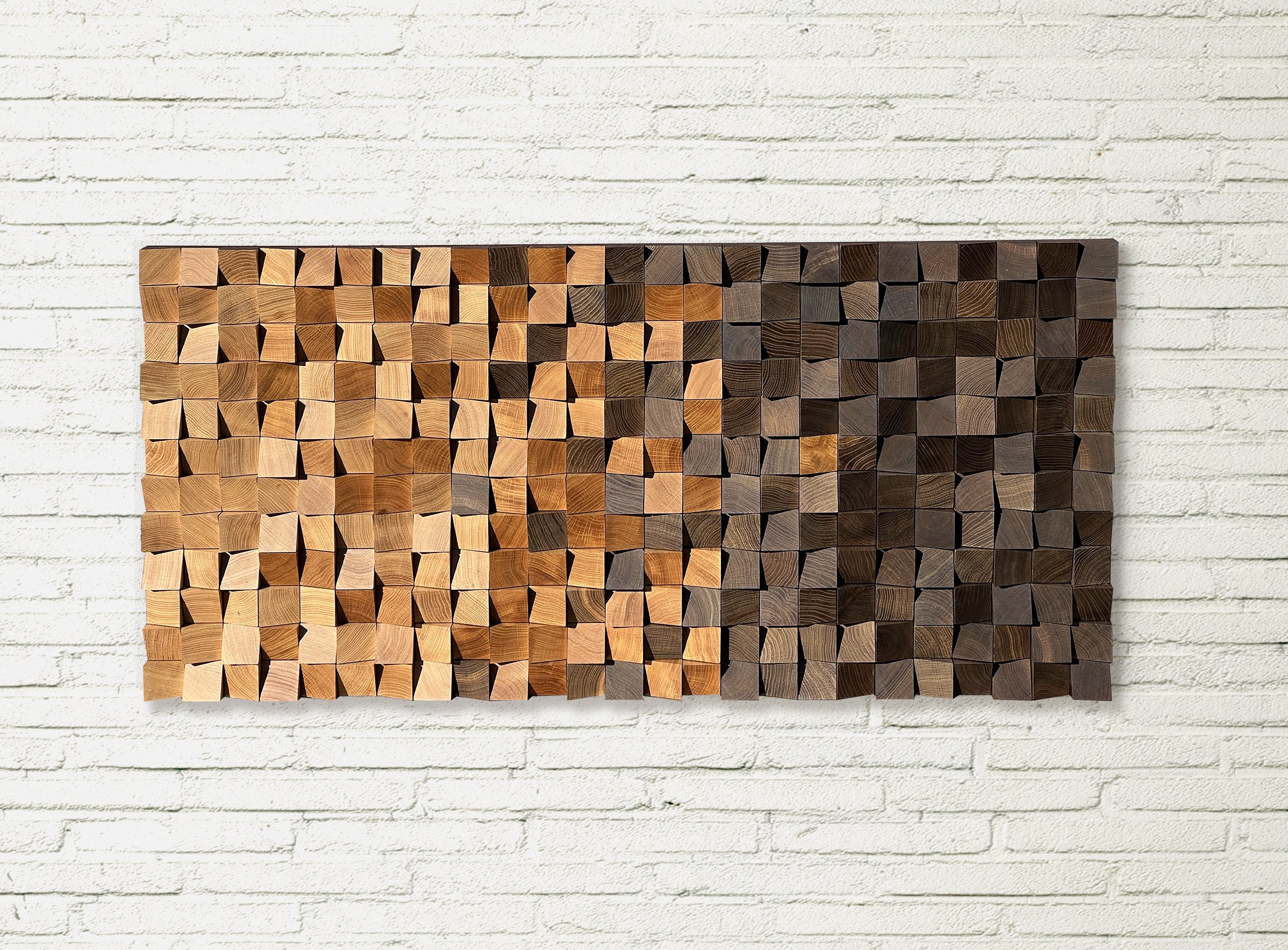 3D Wall Art,modern Wooden Wall Art, Acoustic Panel, Oak Wood Wall Decor ...