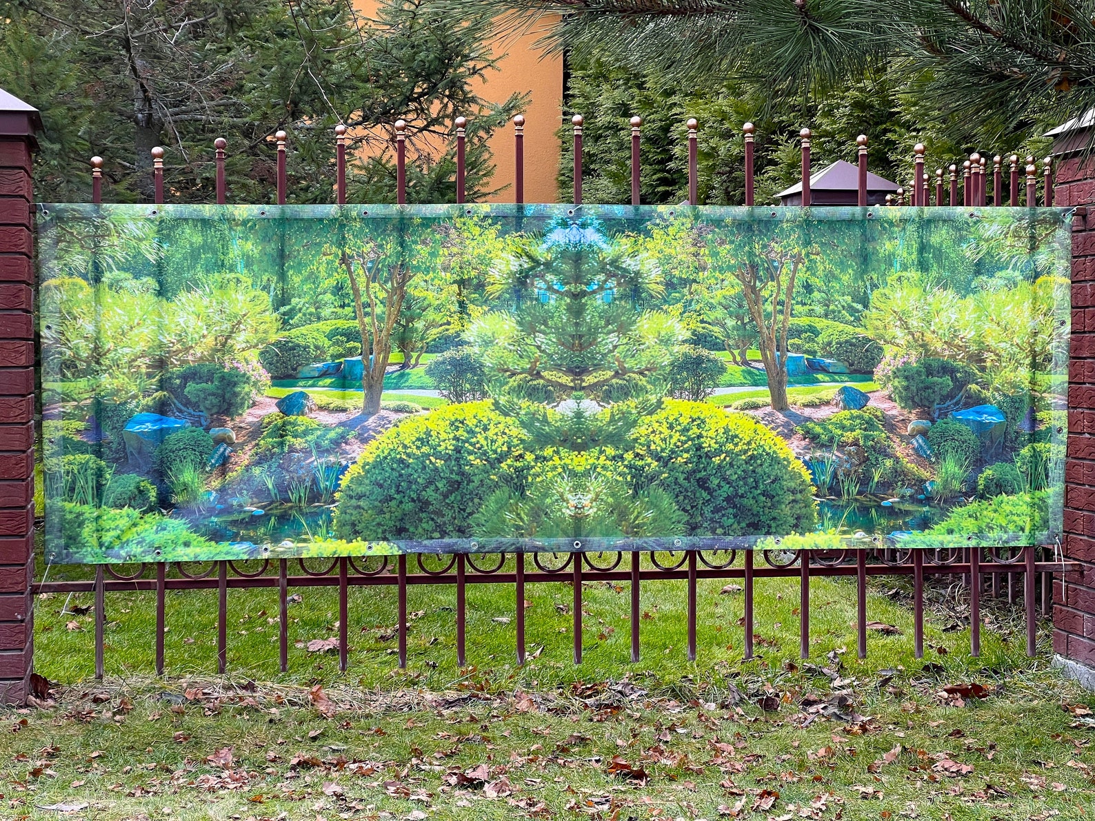 Decor Patio, Custom Fence Screen, Green Backyard, Outdoor Privacy ...