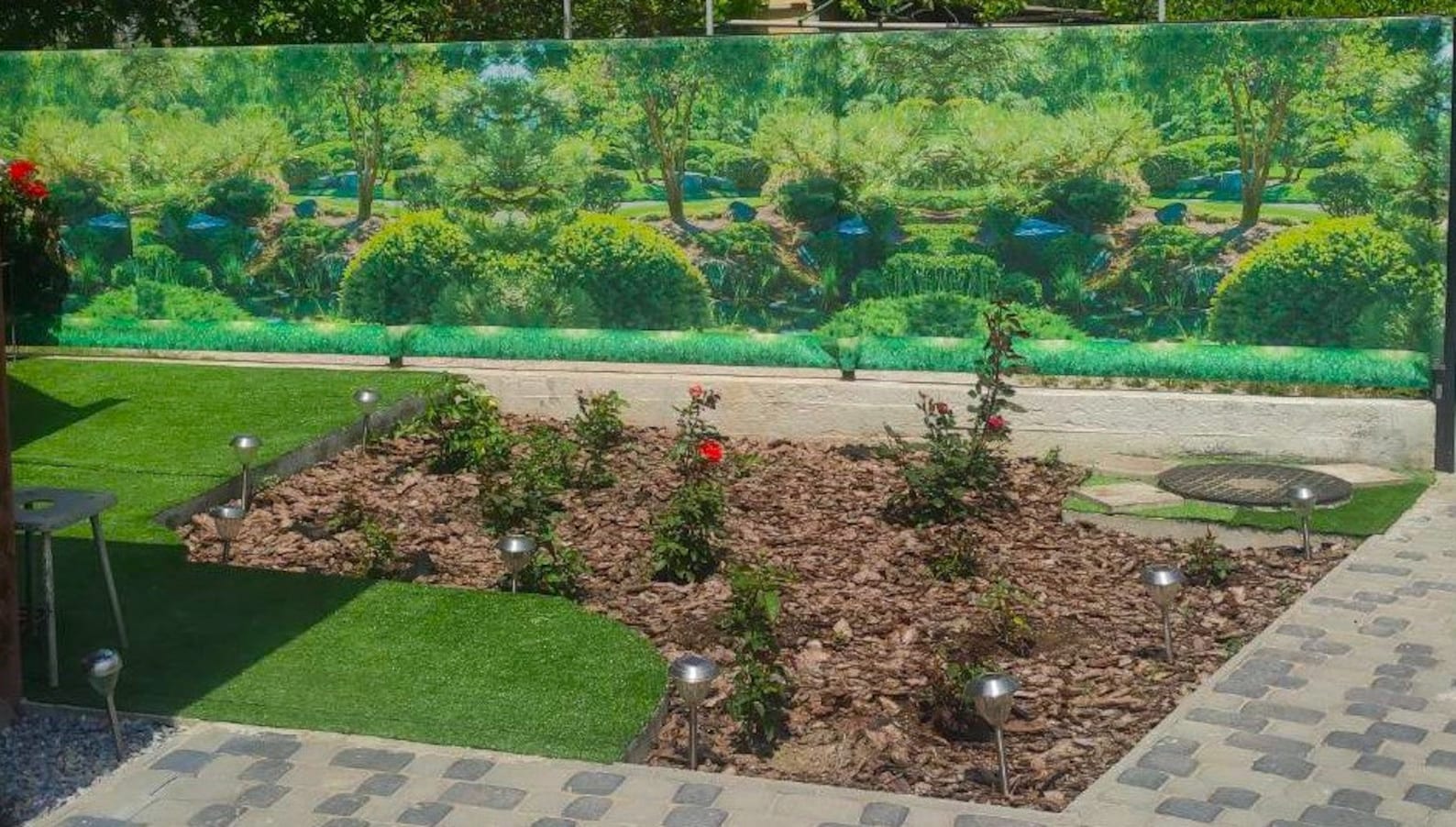 Decor Patio, Custom Fence Screen, Green Backyard, Outdoor Privacy ...