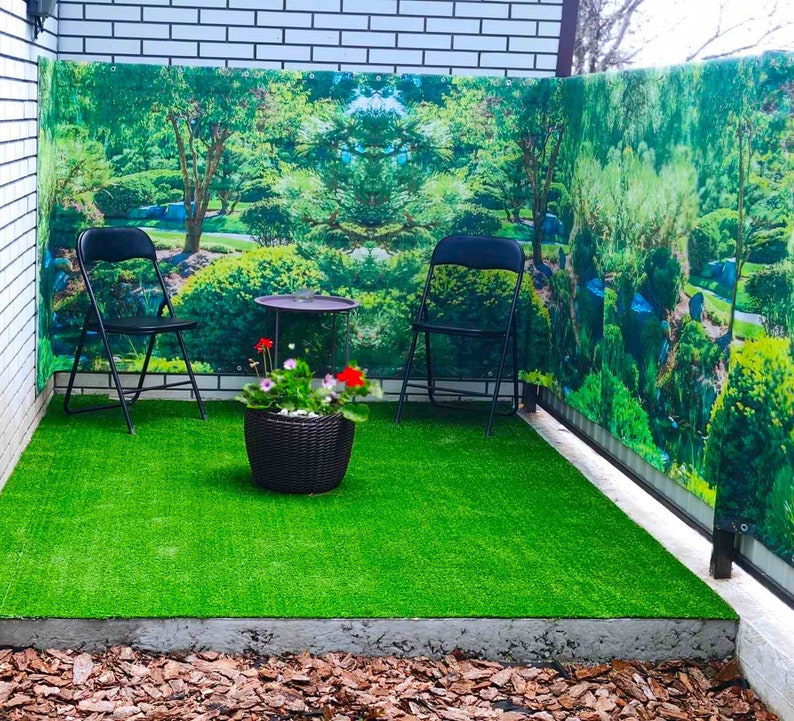 Garden Art Outdoor Privacy Screen, Print Green Oasis, Outdoor Privacy ...