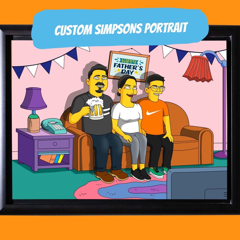 Simpsons Portrait - Etsy