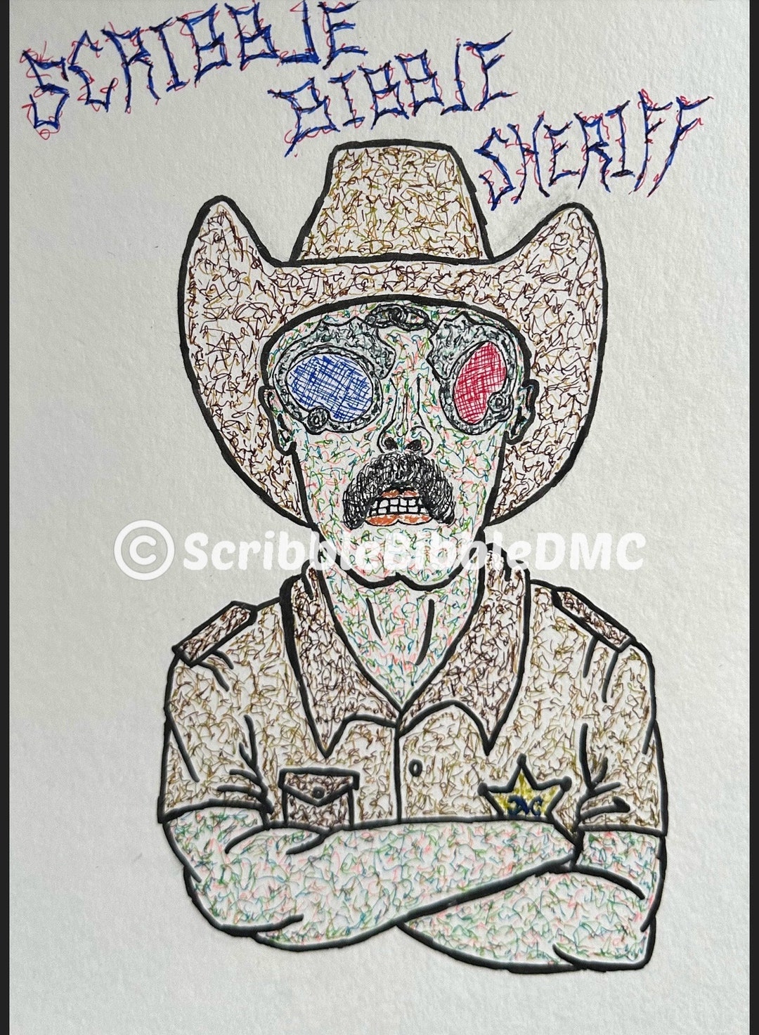 Scribble Bibble Sheriff - Etsy