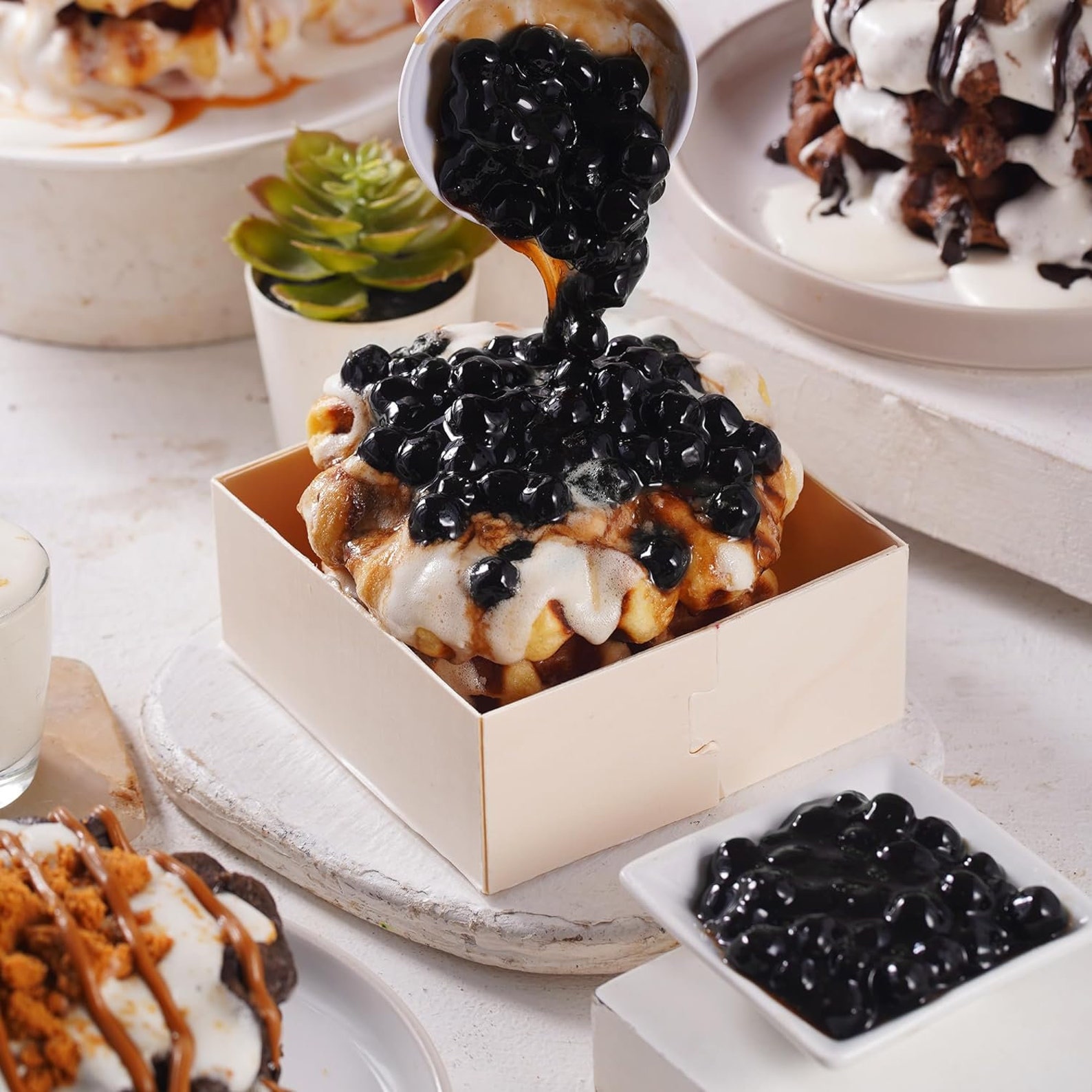 Black Tapioca Pearl 1kg Bag, Perfect for Ice Coffee, Slush, Blended ...