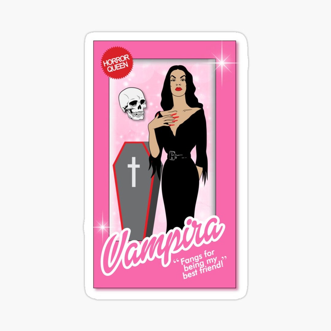 Horror Queen Barbie Vampira Sticker - Etsy