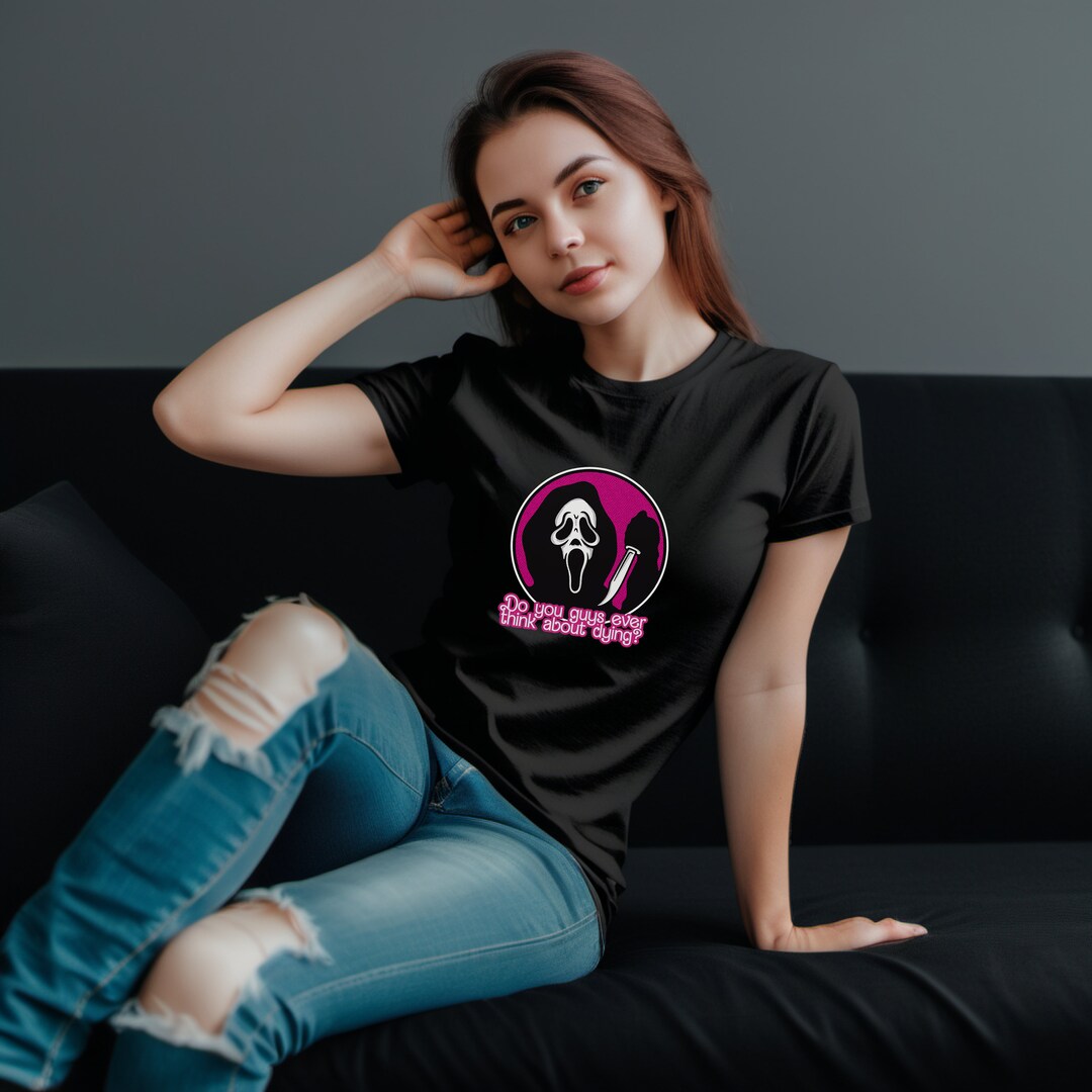 Creepy Ghostface Barbie Font Tee Horror Doll Graphic T-shirt - Etsy