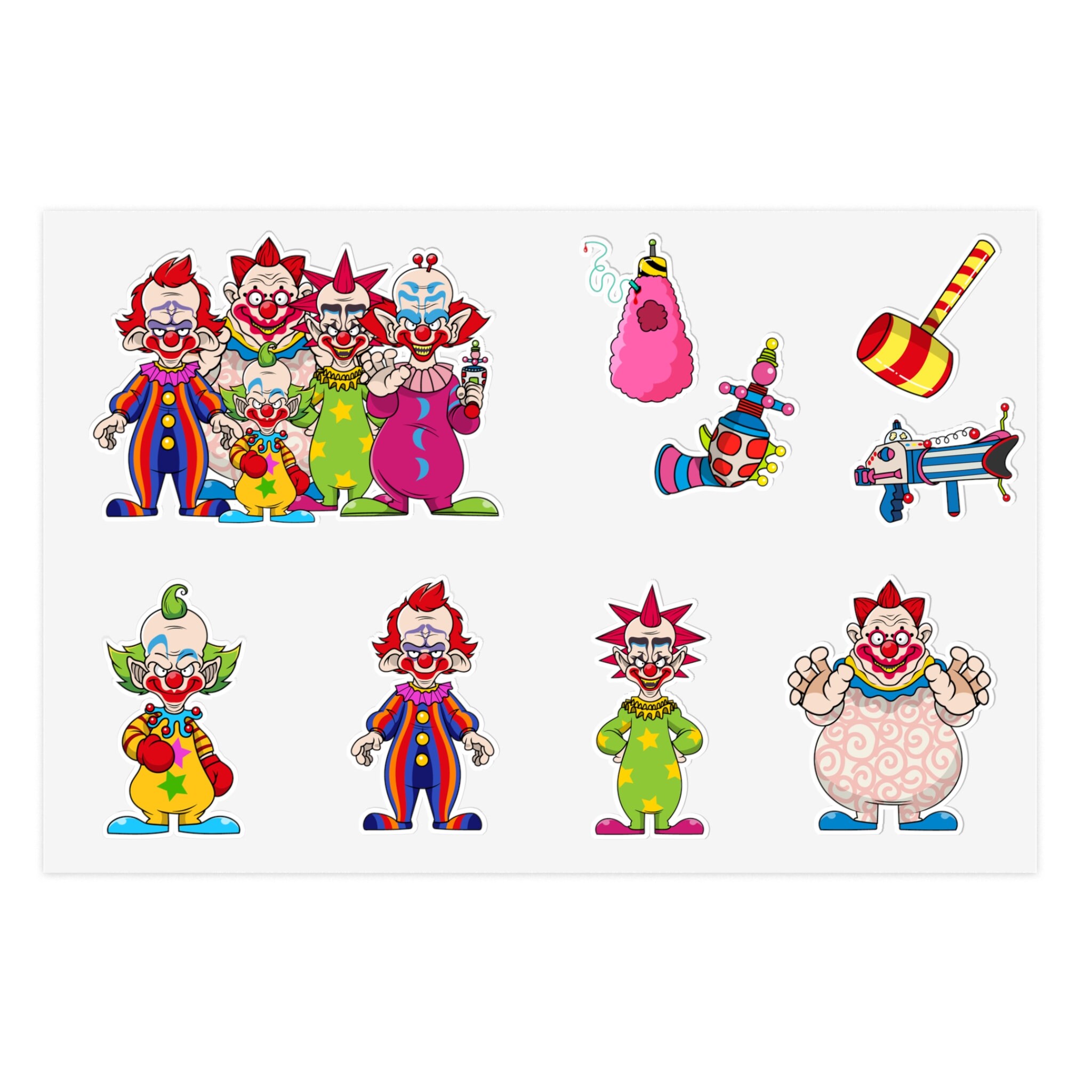 Killer Klown Sticker Sheet - Etsy