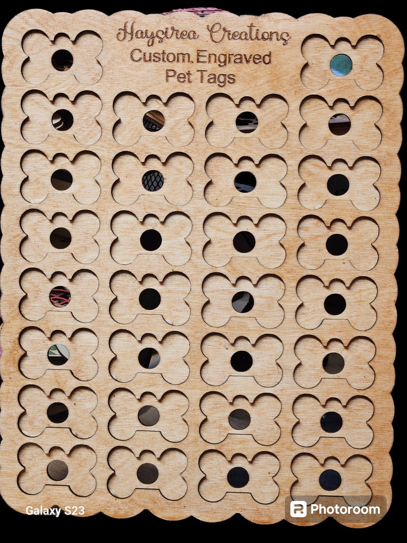 Pet Tag Display, Dog Tag Display, Laser Cut Display File ***digital ...