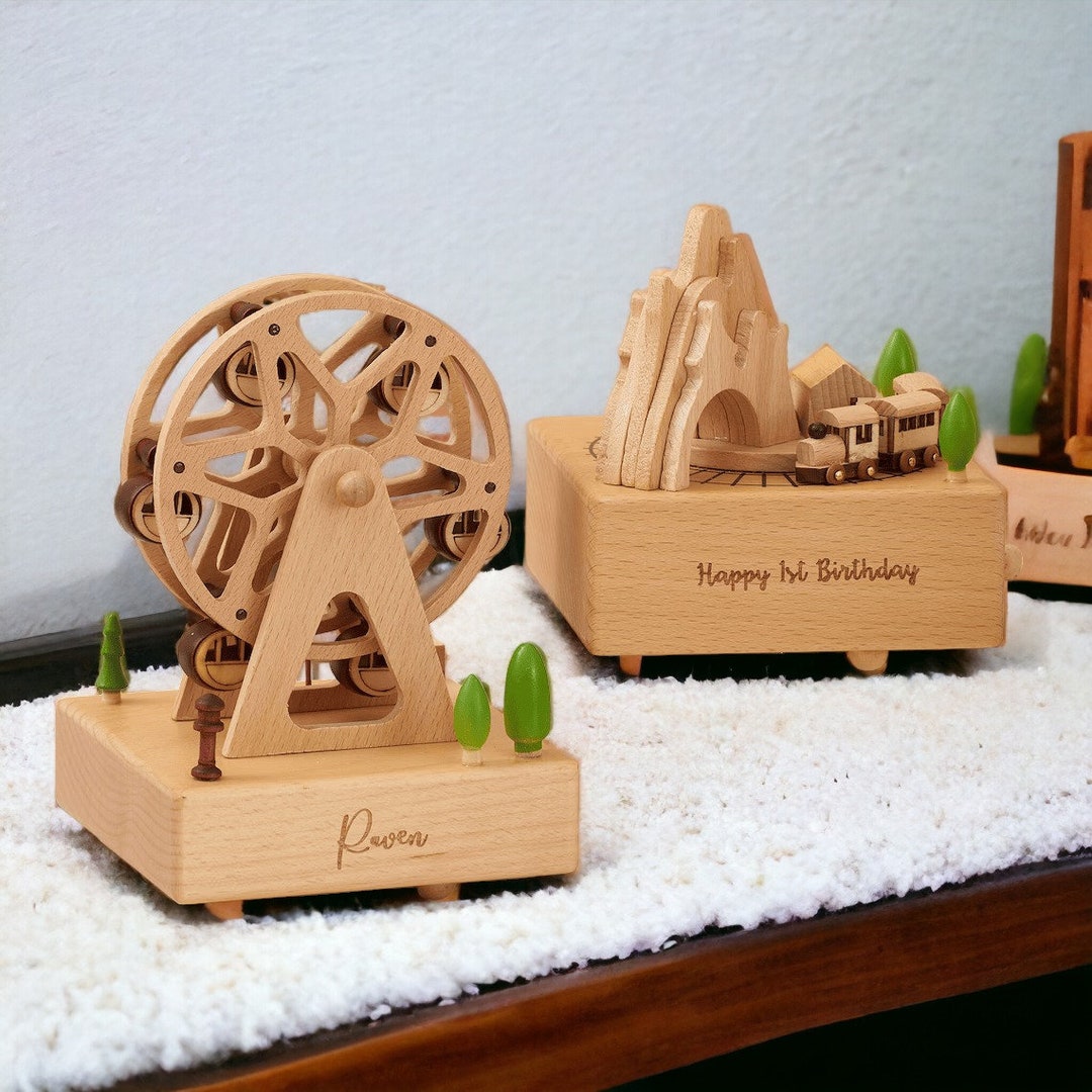 Custom Wooden Handmade Music Box Christmas Music Box Wooden - Etsy