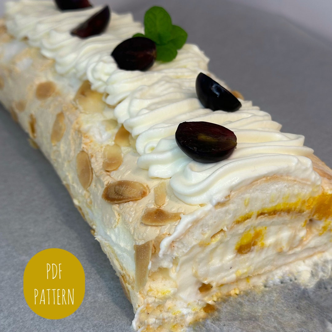 Mango Meringue Roulade Recipe | PDF Recipe, Instant Download - Etsy