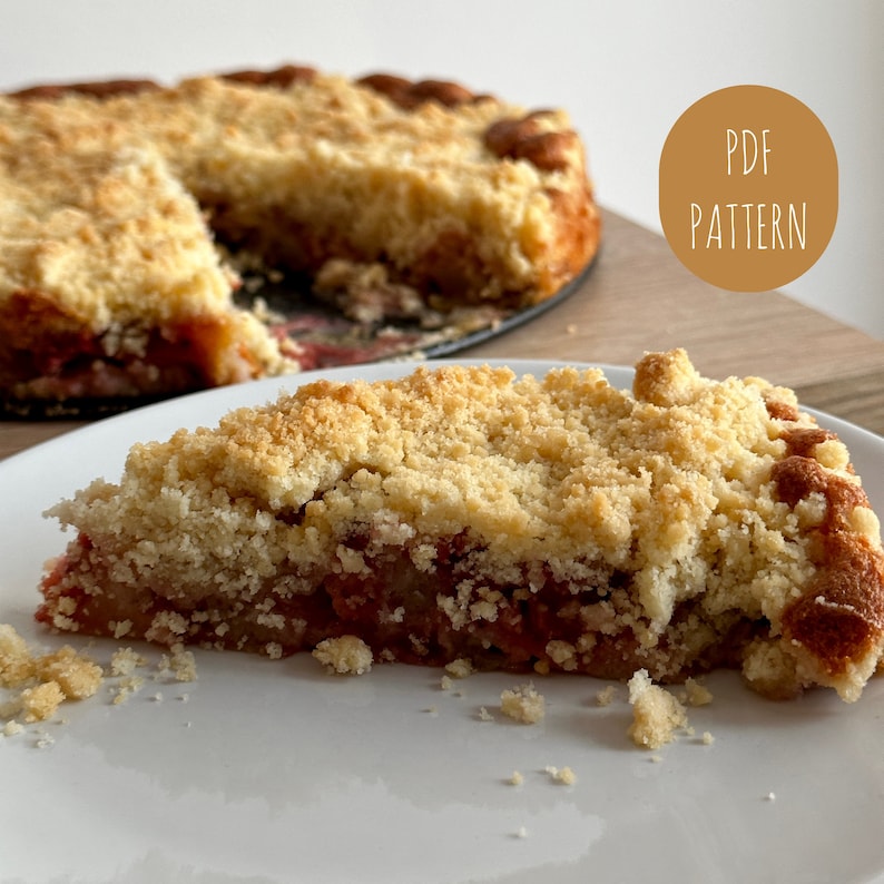 Crumble Pie With Rhubarb and Strawberries Easy Recipe | PDF Recipe ...