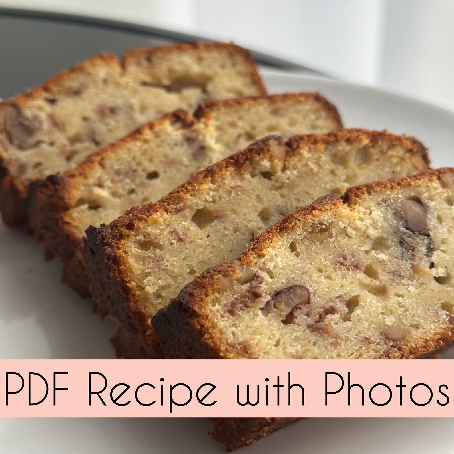 Banana Bread Recipe, Easy Recipe for Beginners | PDF Recipe, Instant ...