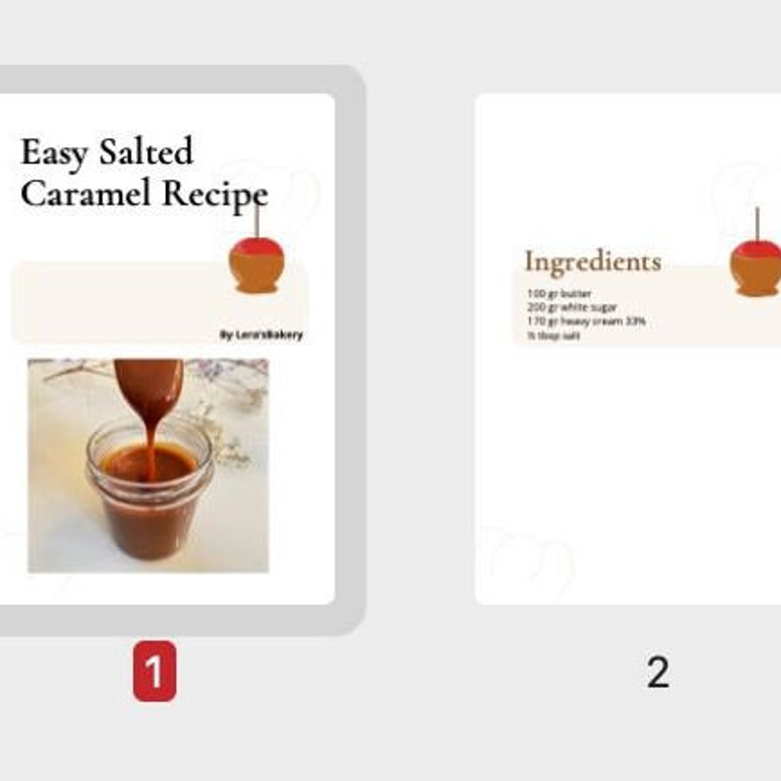 Salted Caramel Recipe, Easy Recipe for Beginners, PDF Recipe, Instant ...