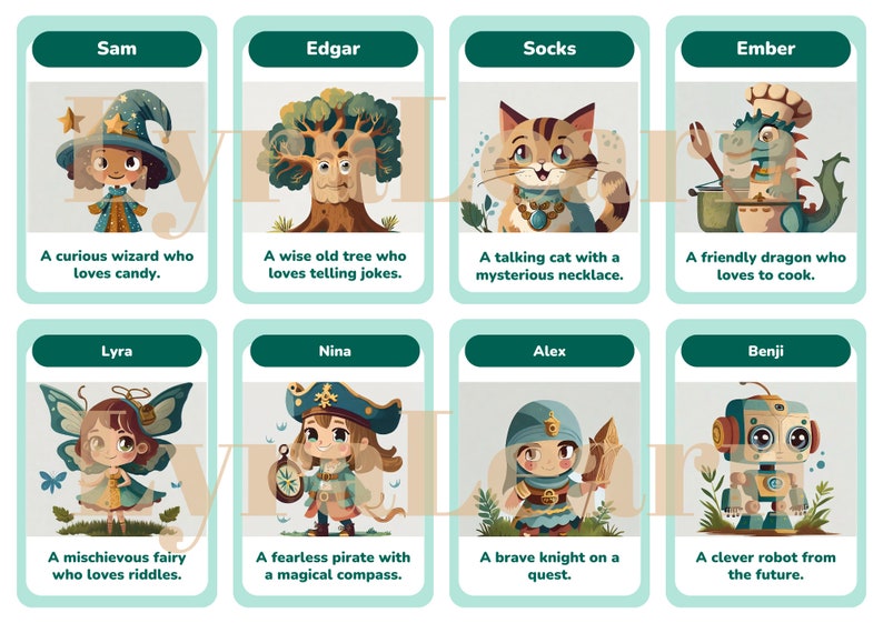 Magical Adventure Story Flashcards Set 1 | Digital Download ...