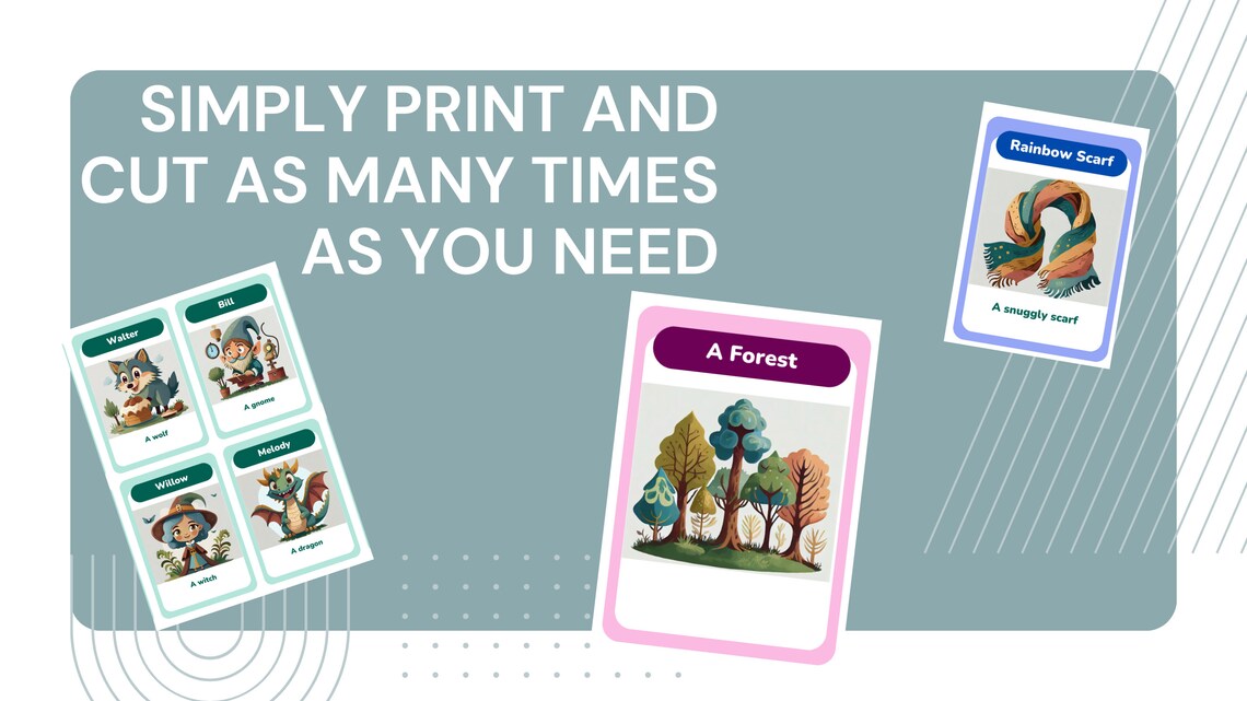 Simple Story Flashcards Digital Download Homeschooling Resources Story ...