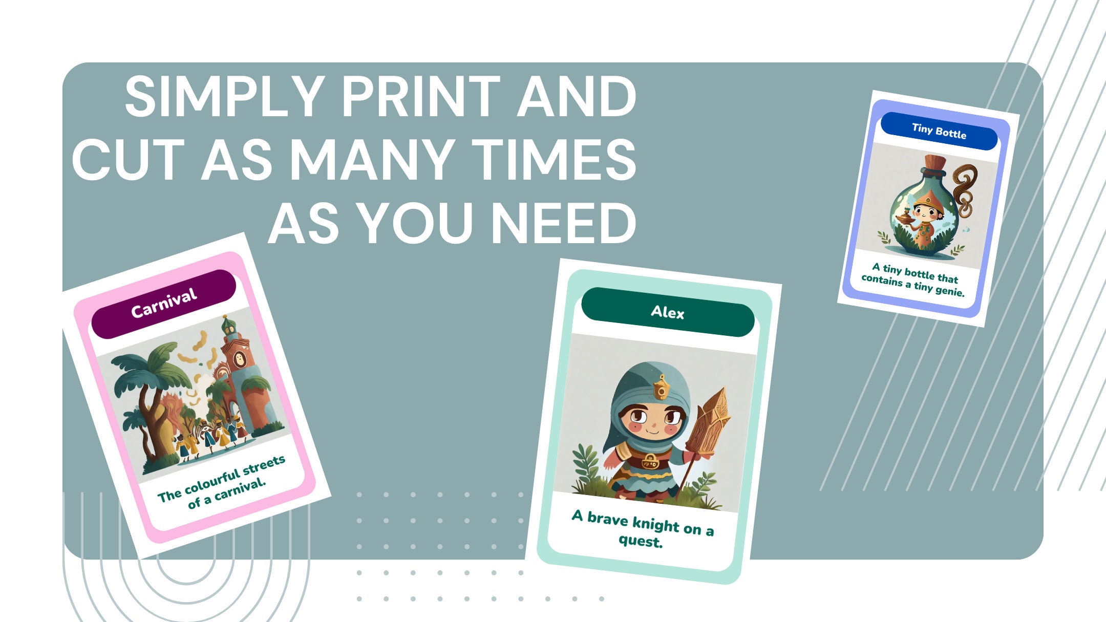 Magical Adventure Story Flashcards Set 1 | Digital Download ...