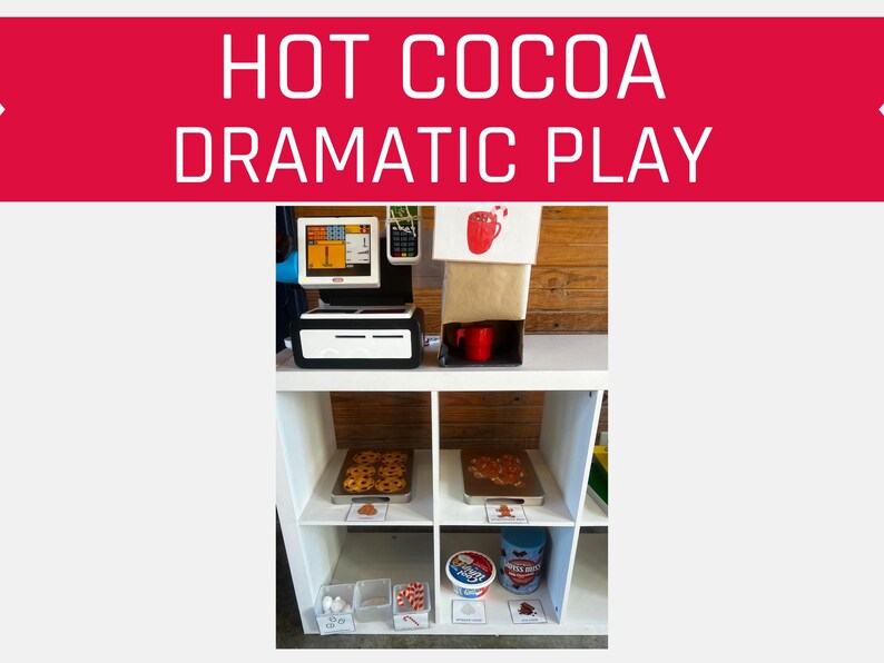 Hot Cocoa Pretend Play, Dramatic Play Print, Pretend Play Printables ...