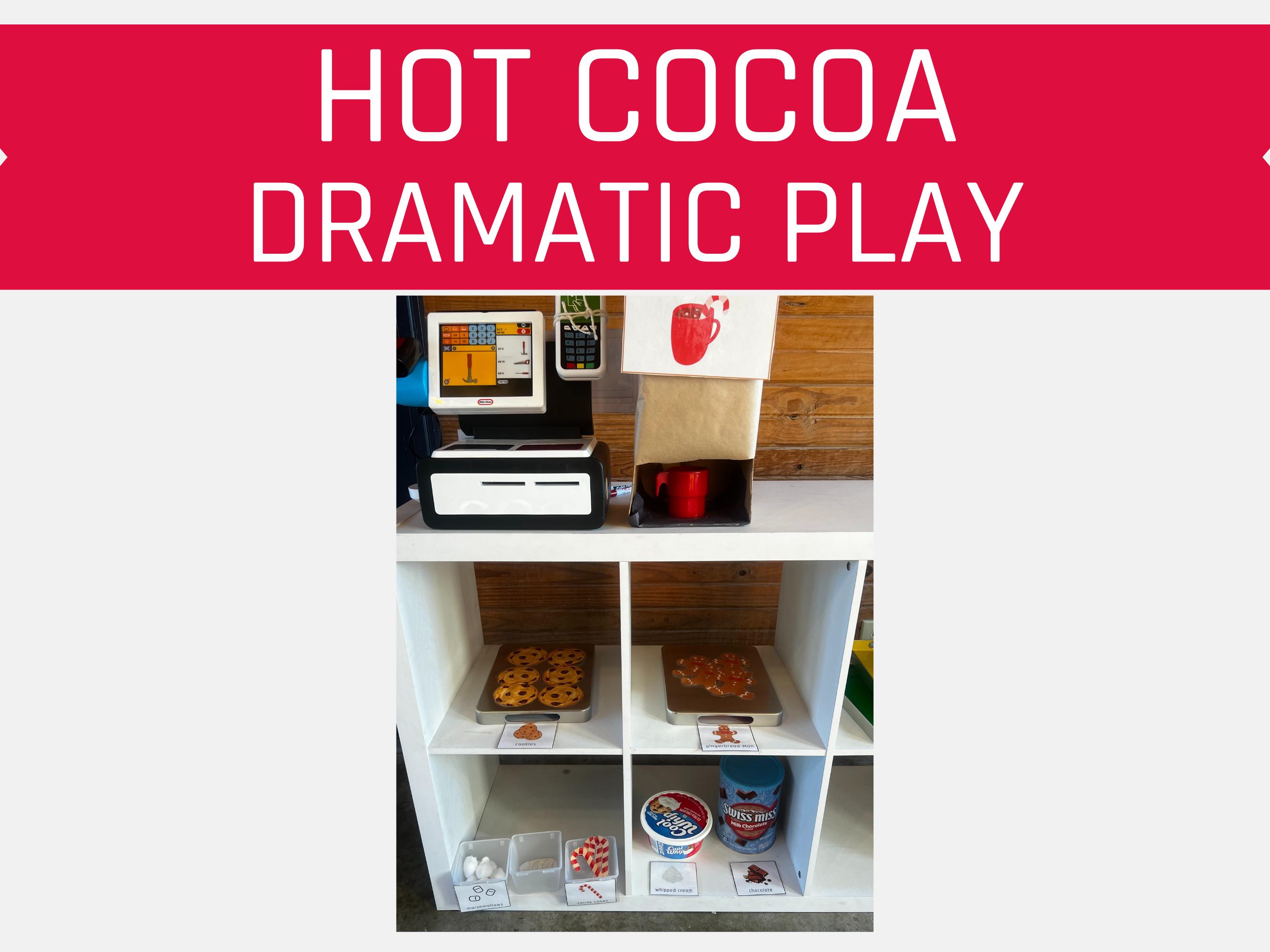 Hot Cocoa Pretend Play, Dramatic Play Print, Pretend Play Printables ...