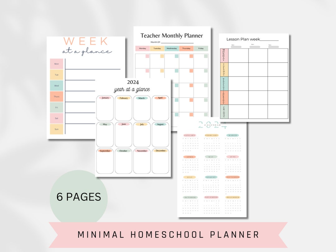 Homeschool Planner, Printable Homeschool, Homeschool Planner BUNDLE ...