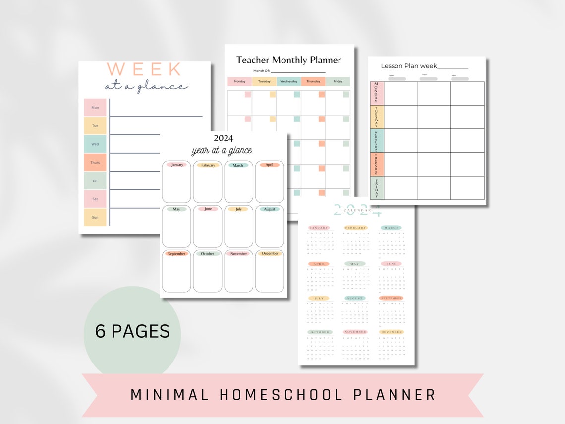 Homeschool Planner, Printable Homeschool, Homeschool Planner BUNDLE ...
