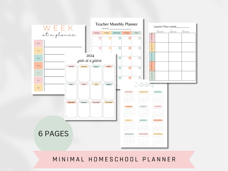 Homeschool Planner, Printable Homeschool, Homeschool Planner BUNDLE ...