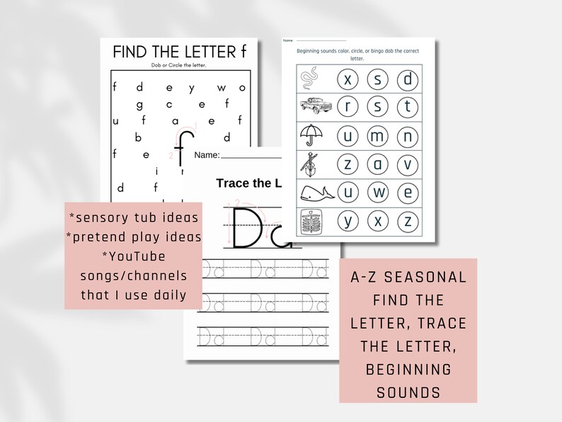 Lesson Plans for Homeschool, Home Daycare, Preschool Curriculum BUNDLE ...