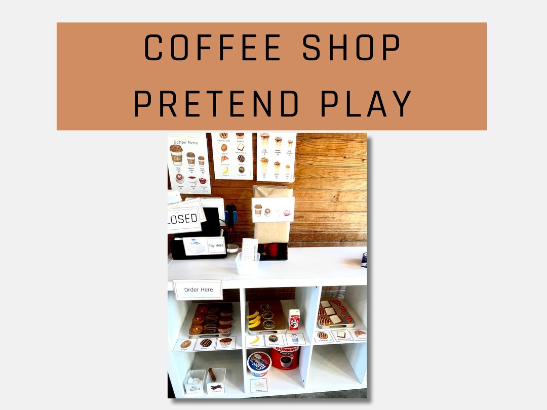 Pretend Play Coffee Shop, Pretend Play Coffee, Dramatic Play ...