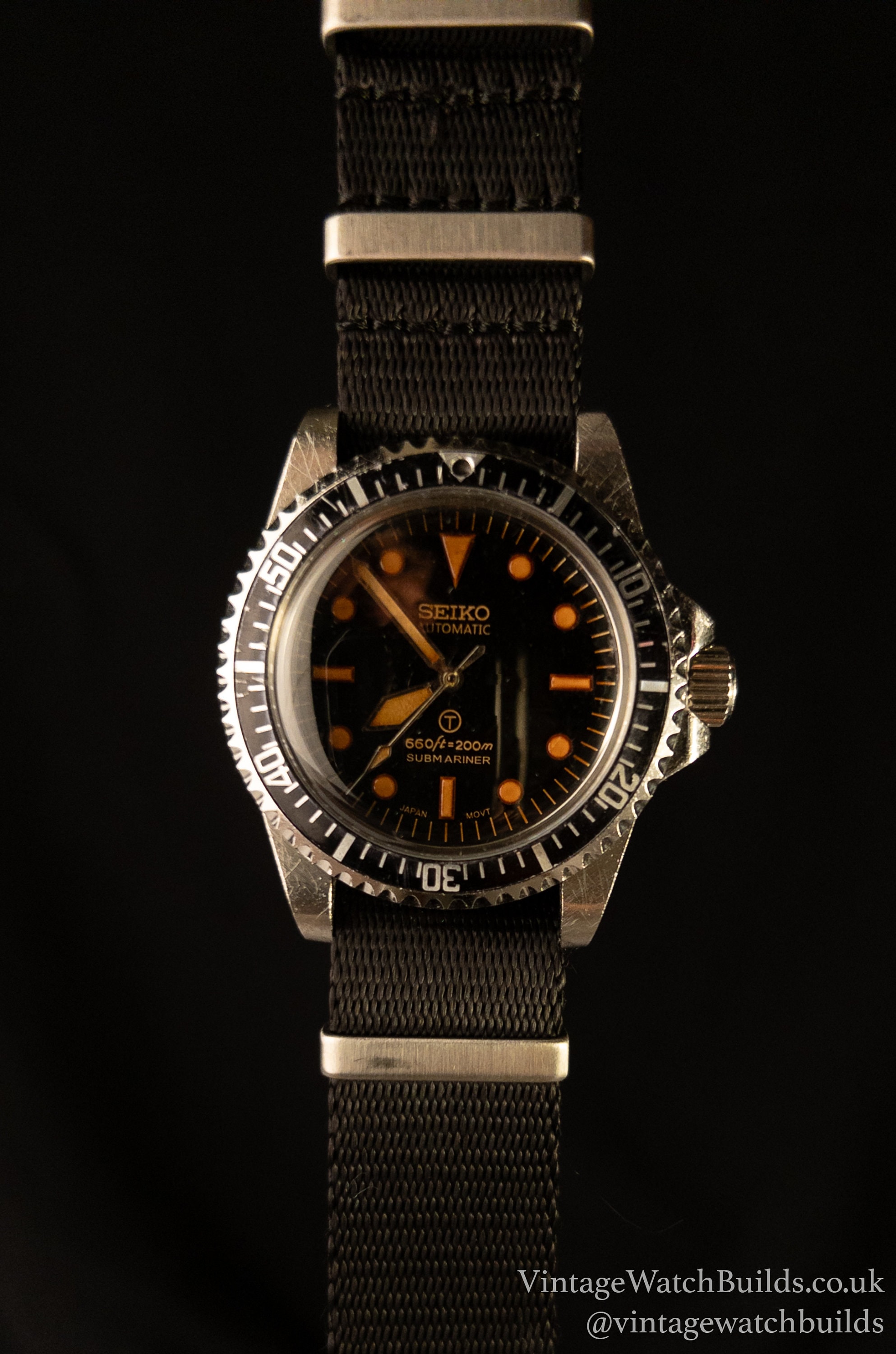 Vintage Seiko Mod Sub Build Milsub Watch - Etsy UK