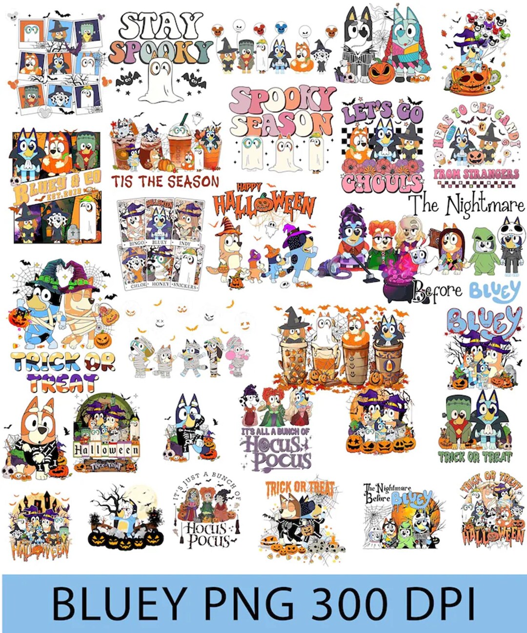 Bluey Halloween Png, Bluey Characters Png, Horror Character Png, Bluey ...