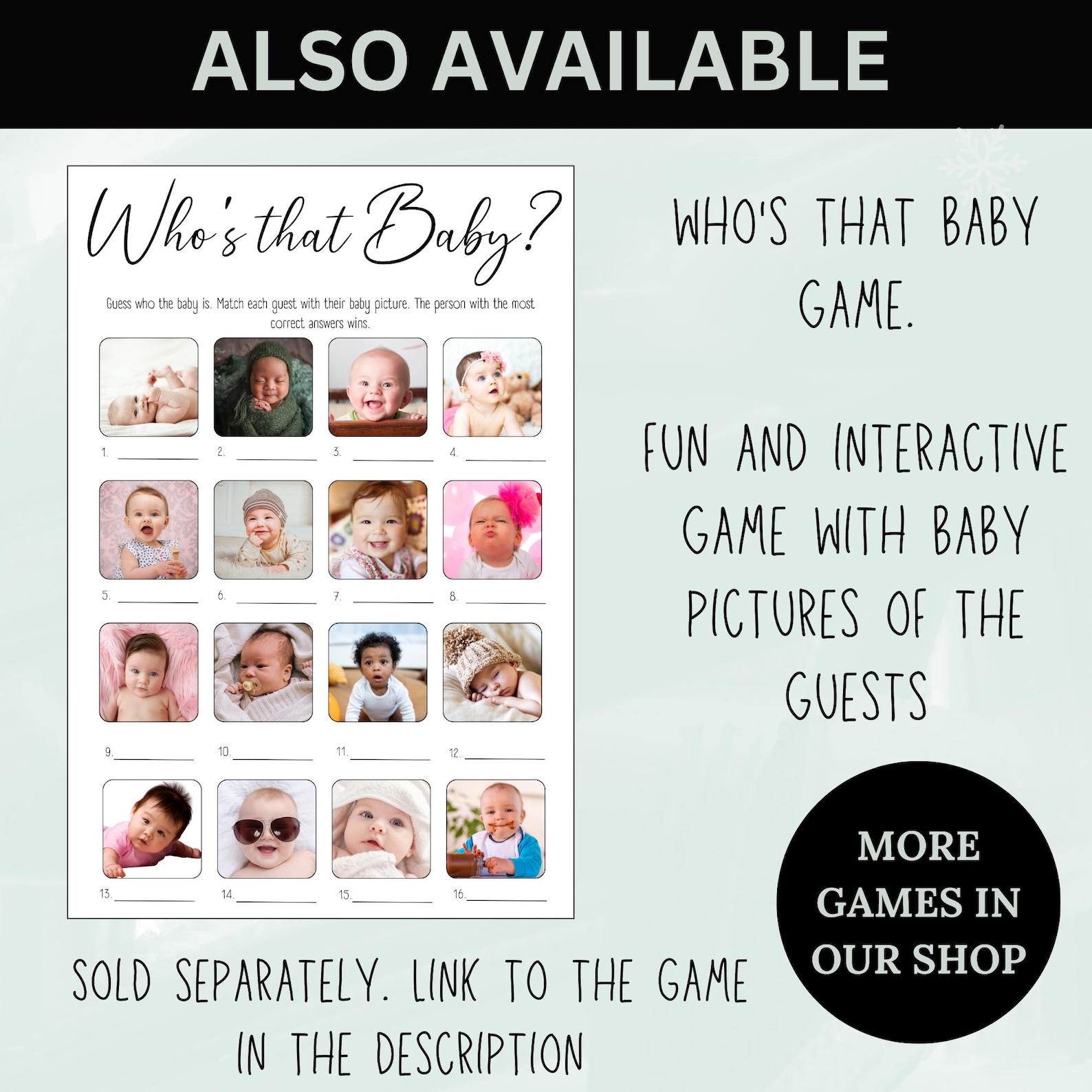 Baby Shower Guess the Due Date & Weight Game, Baby Stats Predictions ...